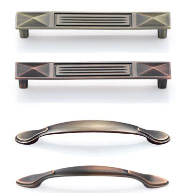 China Household Furniture Handles And Knobs / Western Style Kitchen Door Handles for sale