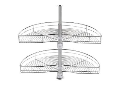 China 180 degree swivel basket Turntable Storage Kitchen Pull Out Basket For Kitchen for sale