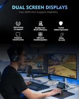 China 4K AMD Ryzen A9 9400 APU Linux Mini PC Ubuntu 8GB RAM 128GB SSD for sale