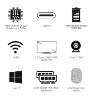 China Odm Slim 13.3 Inch Laptops PC Computer With 4k Touch Screen Monitor Manufacturers for sale