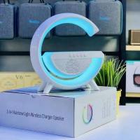 China 10W Smartphone Wireless Fast Charger Wireless Bluetooth Speaker With RGB Light Lamp for sale