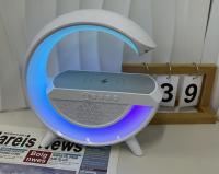 China Plastic Wireless Charger Bluetooth Speaker 860g Product Weight for sale