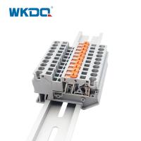 China ST 4-MT Knife Disconnect Terminal Blocks 400V DIN Rail NS 35 for sale