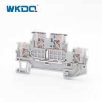 China JPTTB 1.5 / S-PV Push In Terminal Block Nylon PA66 V0 With Equipotential Bonder for sale