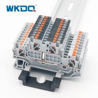 China JPTTB 1.5 / S-PV Push In Terminal Block Nylon PA66 V0 With Equipotential Bonder for sale