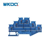 China JPT 2.5 - 3L Push In Triple Level Terminal Blocks DIN Rail Flame Retardant PA66 for sale