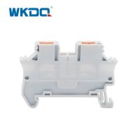 China 4mm2 Cable Din Rail Push In Terminal Block Anti Inflaming 24 AWG for sale