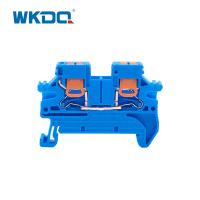 China 4mm2 Cable Din Rail Push In Terminal Block Anti Inflaming 24 AWG for sale