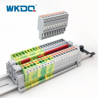 China JPT 2.5/1P Plug In Connection Terminal Block Quick CE Certificate For Self Assembly for sale