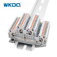 China JPTTB 1.5/S Double Level Push In Terminal Block Din Rail 1.5 Mm2 for sale