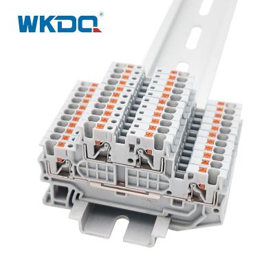 China JPTTB 1.5/S Double Level Push In Terminal Block Din Rail 1.5 Mm2 for sale