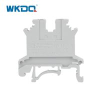 China ZB Feed Through Terminal Block Labeled Separately Nylon Material Grey Color for sale