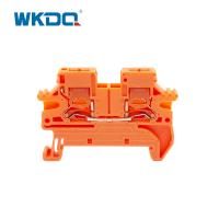 China 4mm2 Cable Din Rail Push In Terminal Block Anti Inflaming 24 AWG for sale