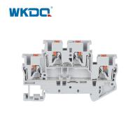 China Push In Connection Feed Through Din Rail Mount Terminal Block IEC 60947-7-1 Standard for sale