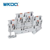 China Push In Connection Feed Through Din Rail Mount Terminal Block IEC 60947-7-1 Standard for sale