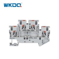 China Push In Connection Feed Through Din Rail Mount Terminal Block IEC 60947-7-1 Standard for sale
