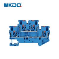 China Push In Connection Feed Through Din Rail Mount Terminal Block IEC 60947-7-1 Standard for sale
