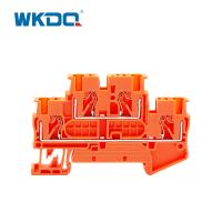 China Push In Connection Feed Through Din Rail Mount Terminal Block IEC 60947-7-1 Standard for sale