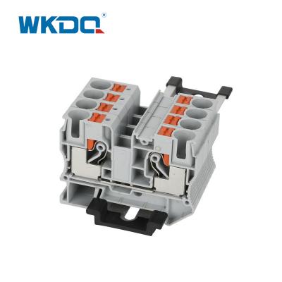 China JPT 10 Terminal Block Push In Connecting Din Rail Mounted 10 Mm for sale