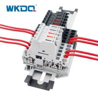 China ST4 - HESI Fuse Spring Terminal Block Cage Connector Din Rail Mounted for sale