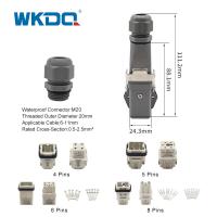 China Horizontal Style Heavy Duty Connector With Male Plug And Female Socket for sale