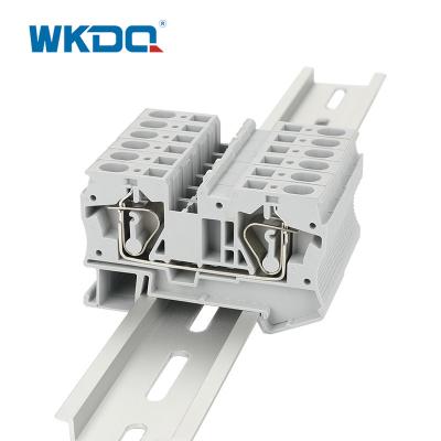 China Three Layer Spring Terminal Blocks Multi Levels 4mm² IEC 60947-7-1 for sale