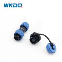 China Male And Female Waterproof Connector Threaded Coupling Wk11 Rear Nut In Line Cable for sale