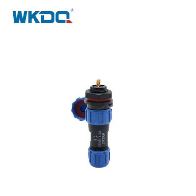 China Sp Durable Waterproof Plug Socket Connector IP68 Circular Battery Cable Wk13 Rear Nut Pins for sale