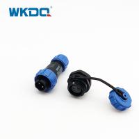 China Sp Durable Waterproof Plug Socket Connector IP68 Circular Battery Cable Wk13 Rear Nut Pins for sale