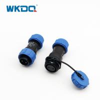 China Circular Multipole Wire Waterproof Connector Thread Solder Wk17 Docking Pin Plug Socket for sale