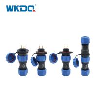China Circular Multipole Wire Waterproof Connector Thread Solder Wk17 Docking Pin Plug Socket for sale