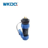 China Sp Threaded Coupling Waterproof Connector Wk21 Rear Nut Pin Male And Female Cable for sale