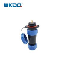 China IP68 Threaded Plug Socket Waterproof Connector Wk21 Flange Plastic Underwater Mateable for sale