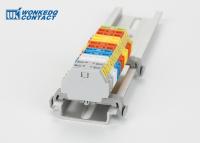 China 261-361B Strip Spring Clamp Terminal Block Connector Mini Rail With Mounting Carrier for sale