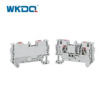 China DIN Rail 4sqmm Spring  Push In Terminal Block for sale