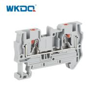 China DIN Rail 4sqmm Spring  Push In Terminal Block for sale