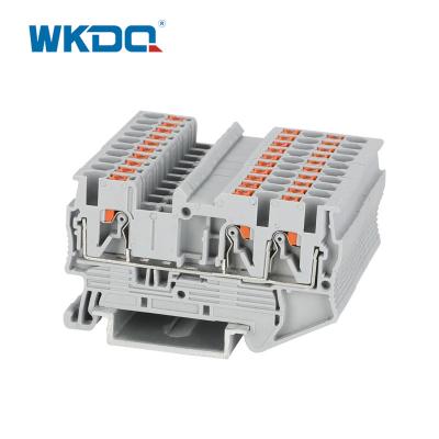 China Spring Cage Connection Din Rail 2.5mm Terminal Block for sale