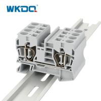 China Screwless Din Rail Nylon PA66 JST 10 Spring Terminal Block for sale