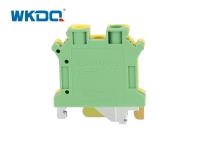 China JUSLKG 10N UK Ground Electrical Terminal Block ,  Screw Terminal  Wire Connectors Rail Type Low Voltage Earth PE for sale