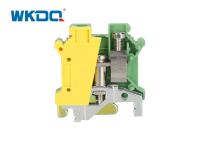 China JUSLKG 10N UK Ground Electrical Terminal Block ,  Screw Terminal  Wire Connectors Rail Type Low Voltage Earth PE for sale