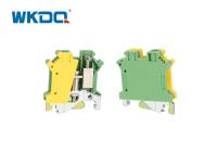 China JUSLKG 10N UK Ground Electrical Terminal Block ,  Screw Terminal  Wire Connectors Rail Type Low Voltage Earth PE for sale
