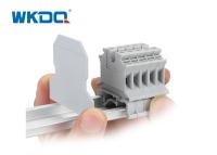 China Gray ATP-JUK Partition Plate Screw Terminal Block , Din Rail Mount Terminal Block Flame Retarding for sale