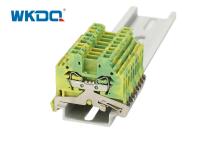 China 280-107 Multiple Functions Spring Cage Connection Terminal Block , Spring Loaded Wire Terminal Feed Through for sale