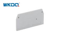 China Din Rail Spring Cage Universal Terminal Block Connectors End Covers Plate Nylon PA66 High Quality for sale