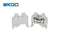 China 281-101 Rail Mount Wire Spring Terminal Block Connectors Center Marking For Distribution Boxes Nylon PA66 Grey Color for sale