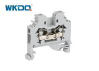 China 281-101 Rail Mount Wire Spring Terminal Block Connectors Center Marking For Distribution Boxes Nylon PA66 Grey Color for sale