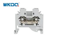 China 281-101 Rail Mount Wire Spring Terminal Block Connectors Center Marking For Distribution Boxes Nylon PA66 Grey Color for sale