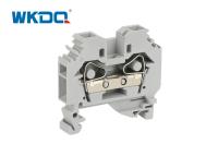 China 282-101 Din Rail Spring Clamp Terminal Block Feed Through 6mm Side Entry Nylon PA66 Grey and Other Color for sale
