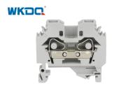 China 282-101 Din Rail Spring Clamp Terminal Block Feed Through 6mm Side Entry Nylon PA66 Grey and Other Color for sale