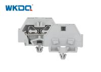 China 260-301B Spring Type Terminal Block Connector Snap In Mounting Screwless 2 Conductor Time Saving High Quality Grey Color for sale